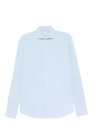 TRAIANO MILANO Long-sleeve Button-fastening Shirt - Blue