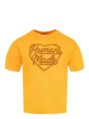 HUMAN MADE Logo-print T-shirt - Orange