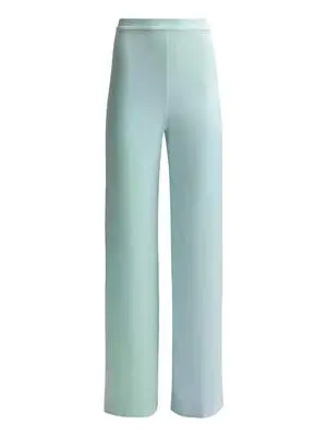 St. John Kate Satin Trousers - Green