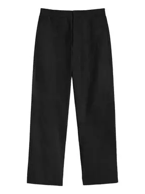 JIL SANDER Cotton Tapered Trousers - Black