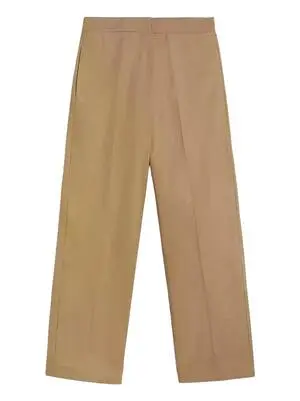 JIL SANDER Cotton Trousers - Neutrals