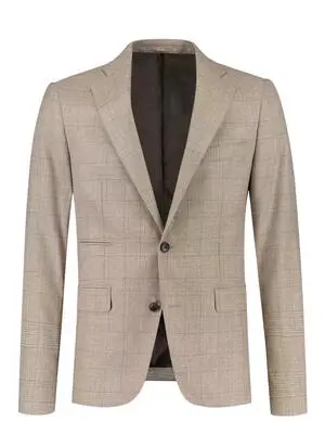 PAUL ZEIST Checked Suit - Neutrals
