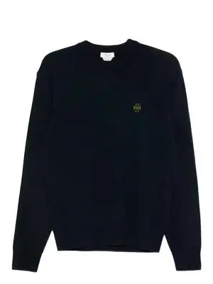 Jacob Cohen Logo-embroidered Crew-neck Sweater - Blue