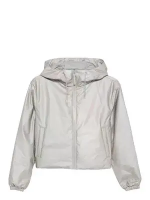 Rains Hooded Puffer Jacket - Grey