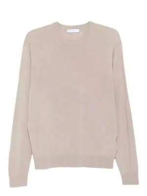 MANUEL RITZ Crew-neck Wool Sweater - Neutrals