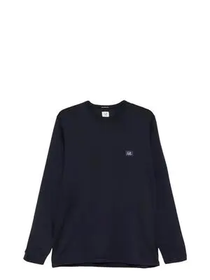 C.P. COMPANY Logo-patch Sweater - Blue
