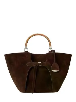 Ralph Lauren Suede Tote Bag - Brown
