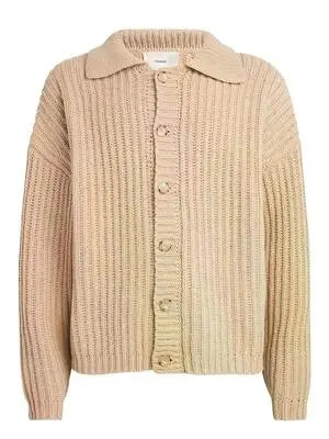 Commas Stadium Fisherman's-knit Cardigan - Neutrals