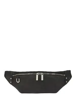 Rick Owens Leather Double-zip Belt Bag - Black
