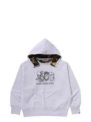A BATHING APE Double Face Pullover Legacy Hoodie - Gray