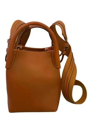 LORO PIANA Top-Handle Leather Tote Bag