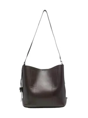 Hogan Panelled Shoulder Bag - Brown