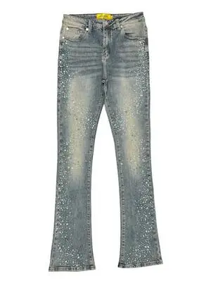 GUAPI Pearls Denim Jean - Vintage Olive