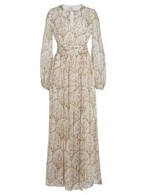 Giambattista Valli Printed Georgette Maxi Dress - Ivory