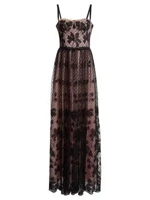 Giambattista Valli Embroidered Tulle Gown - Black
