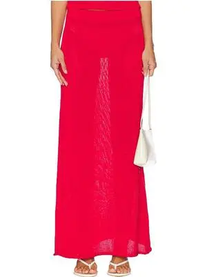 SNDYS Cali Maxi Skirt - Red