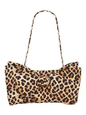 LOEFFLER RANDALL Valerie Bow Clutch - Leopard