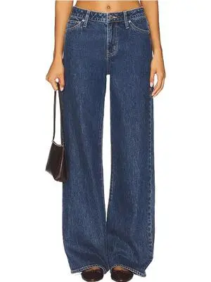 Show Me Your Mumu Midland Wideleg Jeans - Deep Well Indigo