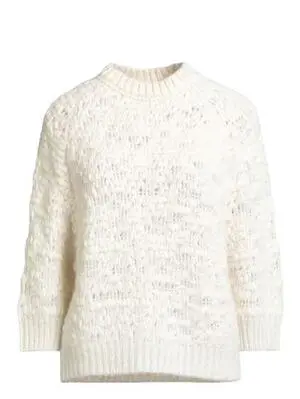 Peserico Sweater In Alpaca Wool Blend - White