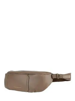 PIQUADRO Pebbled-leather Belt Bag - Beige