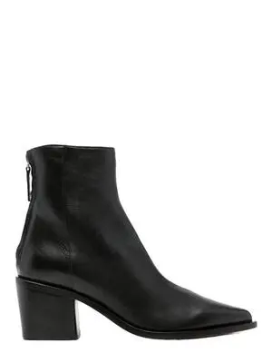 POMME D´OR Pointed-toe Block-heel Boots - Black