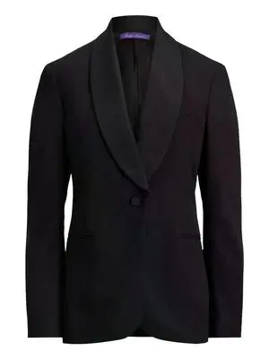 Ralph Lauren Sutton Shawl-lapel Wool Blazer - Black