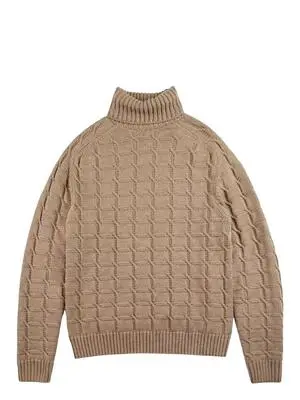ZANONE Cable-knit Wool Sweater - Brown