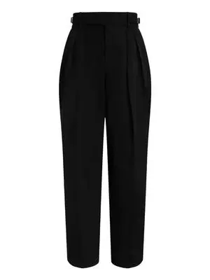 Dolce & Gabbana Pleated Belted Trousers - Black