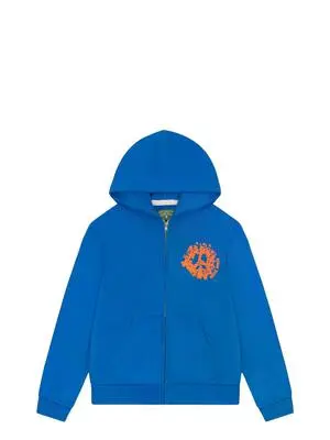 DENIM TEARS University Zip-up Hoodie - Blue