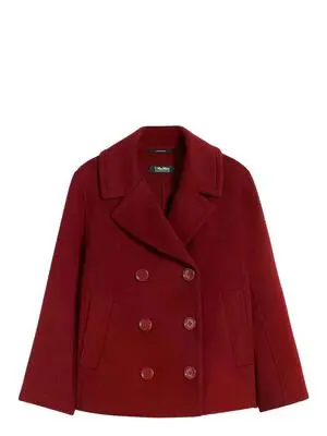 Max Mara Elise Double-breasted Wool Jacket - Red