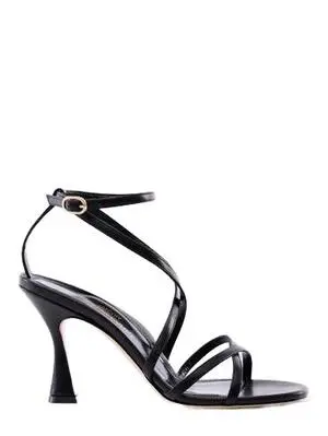 Marion Parke Lottie 85 Nappa Sandals - Black