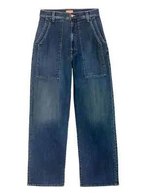 MOTHER Utility-pocket Straight Leg Jeans - Blue