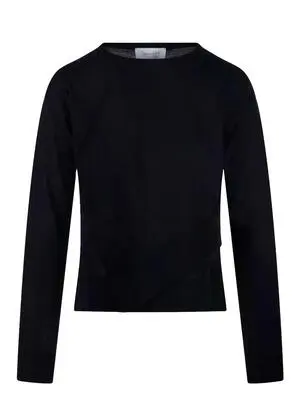 DANIELE FIESOLI Asymmetric Draped Sweater - Black