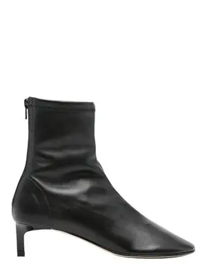Dear Frances Kitten-heel Zip Boots - Black
