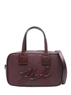 Karl Lagerfeld Logo-embossed Tote - Red