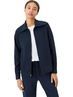 PACT CloudKnit Zip Jacket Navy Blue