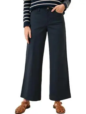 PACT Organic Cotton Stretch Twill Wide Leg Pant - Midnight Blue