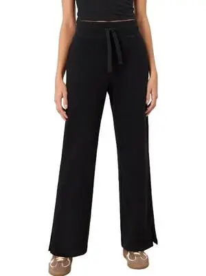 PACT CloudKnit Wide Leg Pants Black