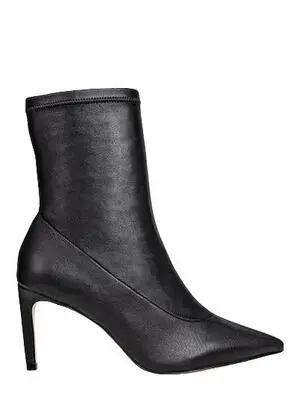 JOAN OLOFF SHOES Dakota Stretch Bootie With Stiletto Heel - Black