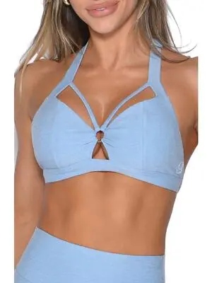 BOMBSHELL SPORTSWEAR Iron Edge Bra - Blue Mist