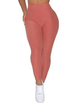 BOMBSHELL SPORTSWEAR V Butt Lift Leggings - Georgia Peach
