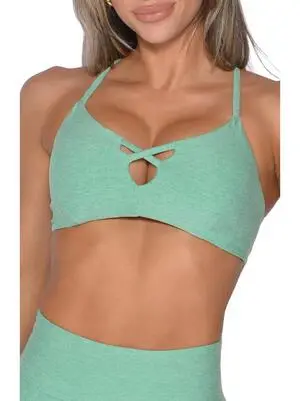 BOMBSHELL SPORTSWEAR Lift Luxe Sports Bra - Sage