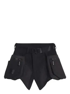 MUGLER Mini Cargo Shorts - Black