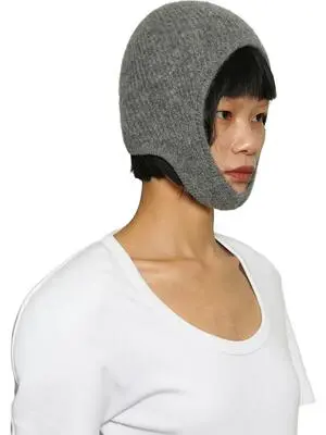 Jacquemus Grosgrain Logo Hood - Grey