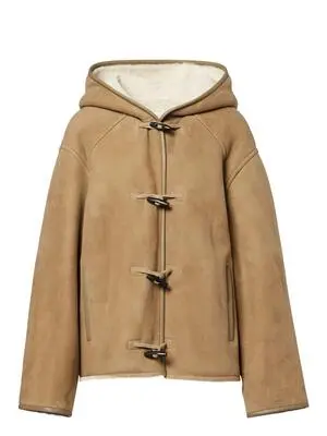 YVES SALOMON Reversible Leather And Shearling Jacket - Beige