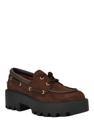Nine West Lug Sole Loafer - Dark Brown 200