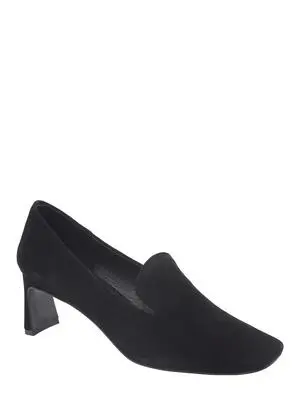 Jeffrey Campbell Tidy Loafer Pump Black Suede