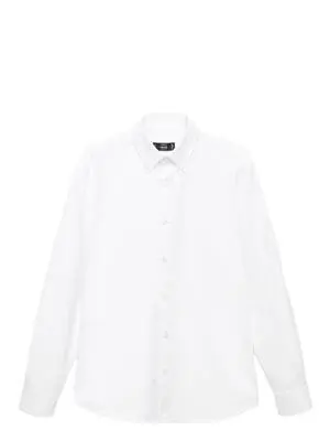 Mango Regular Fit Oxford Button-down Shirt - White