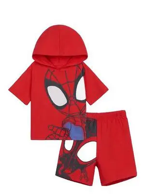 MARVEL Spidey And His Amazing Friends Hoodie & Shorts Set - Red