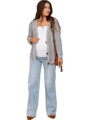 PINKBLUSH Wide Leg Maternity Jeans